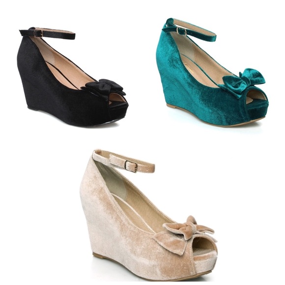 Shoes | 15 More Colors Available Velvet Wedges | Poshmark